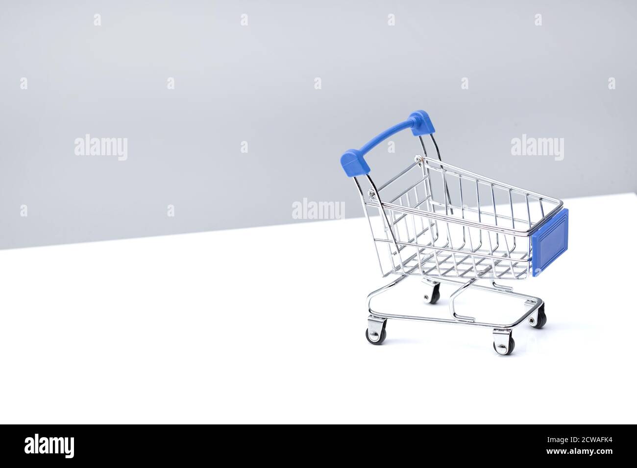 Shopping cart model Stock Photo - Alamy