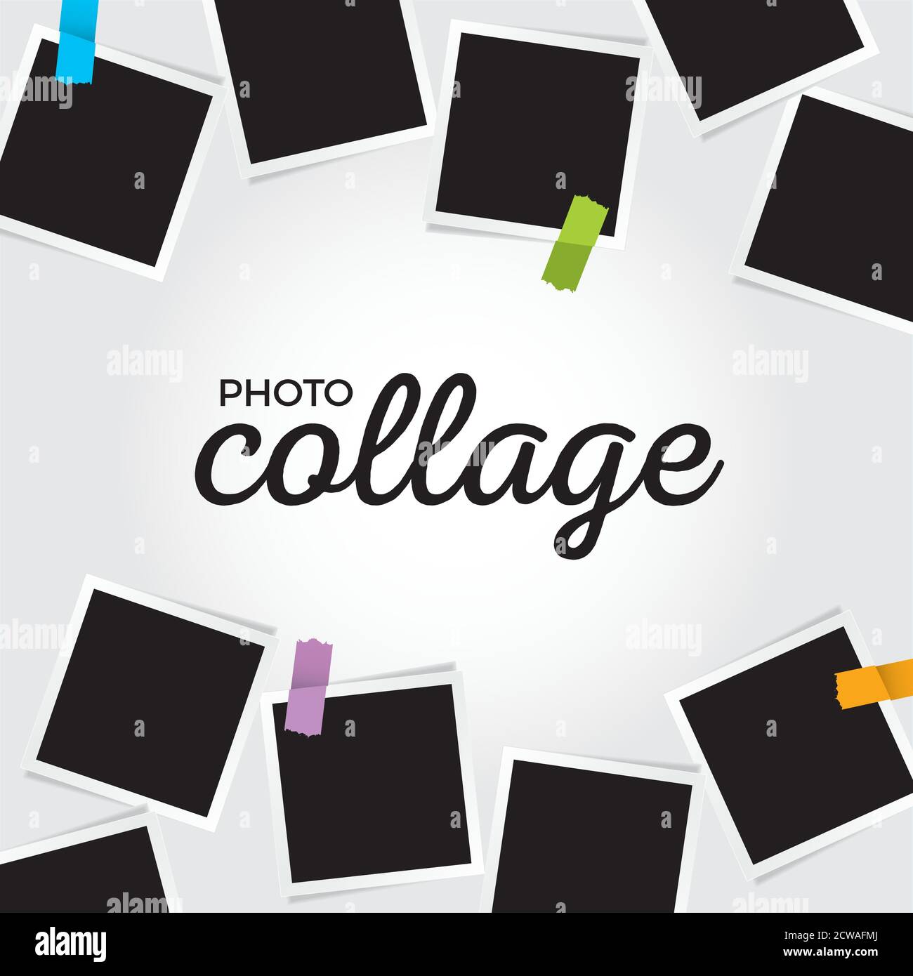 Photo collage template Stock Vector Image & Art - Alamy