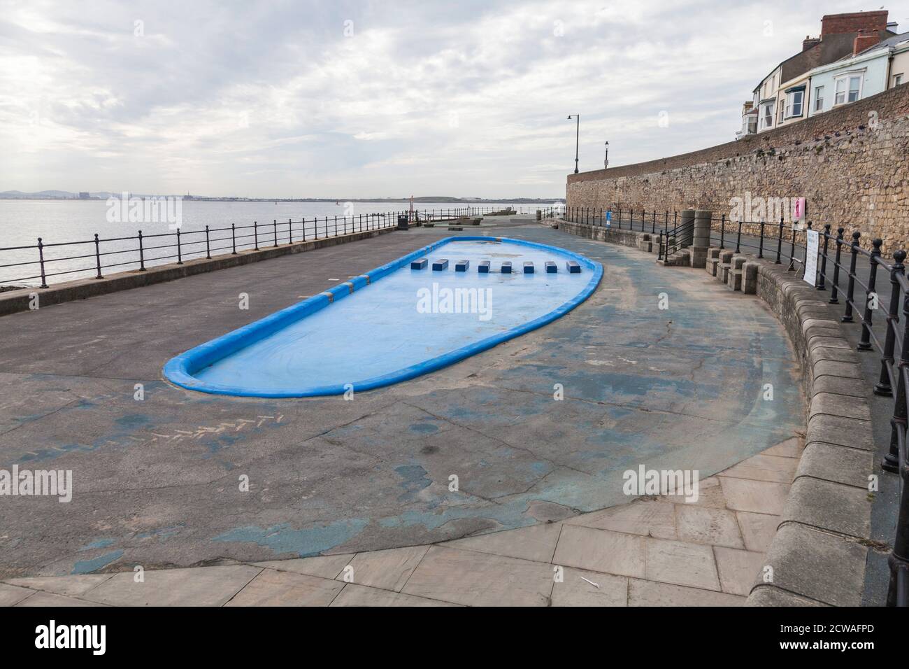 The Paddling Pool at Hartlepool Headland Block Sands,England,UK Stock ...