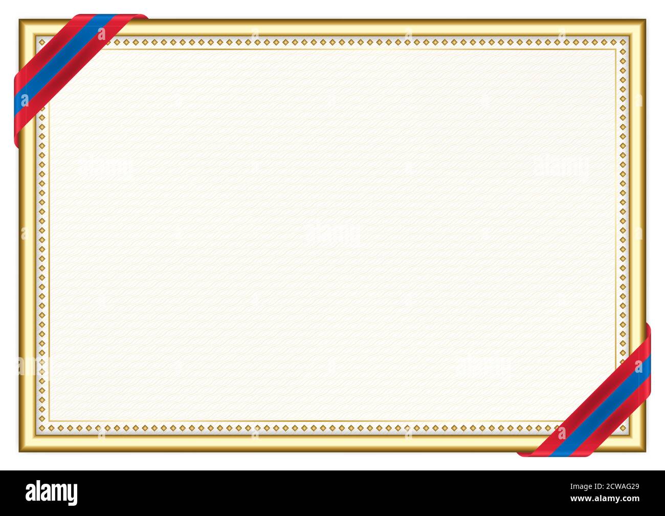Horizontal frame and border with Mongolia flag, template elements for ...