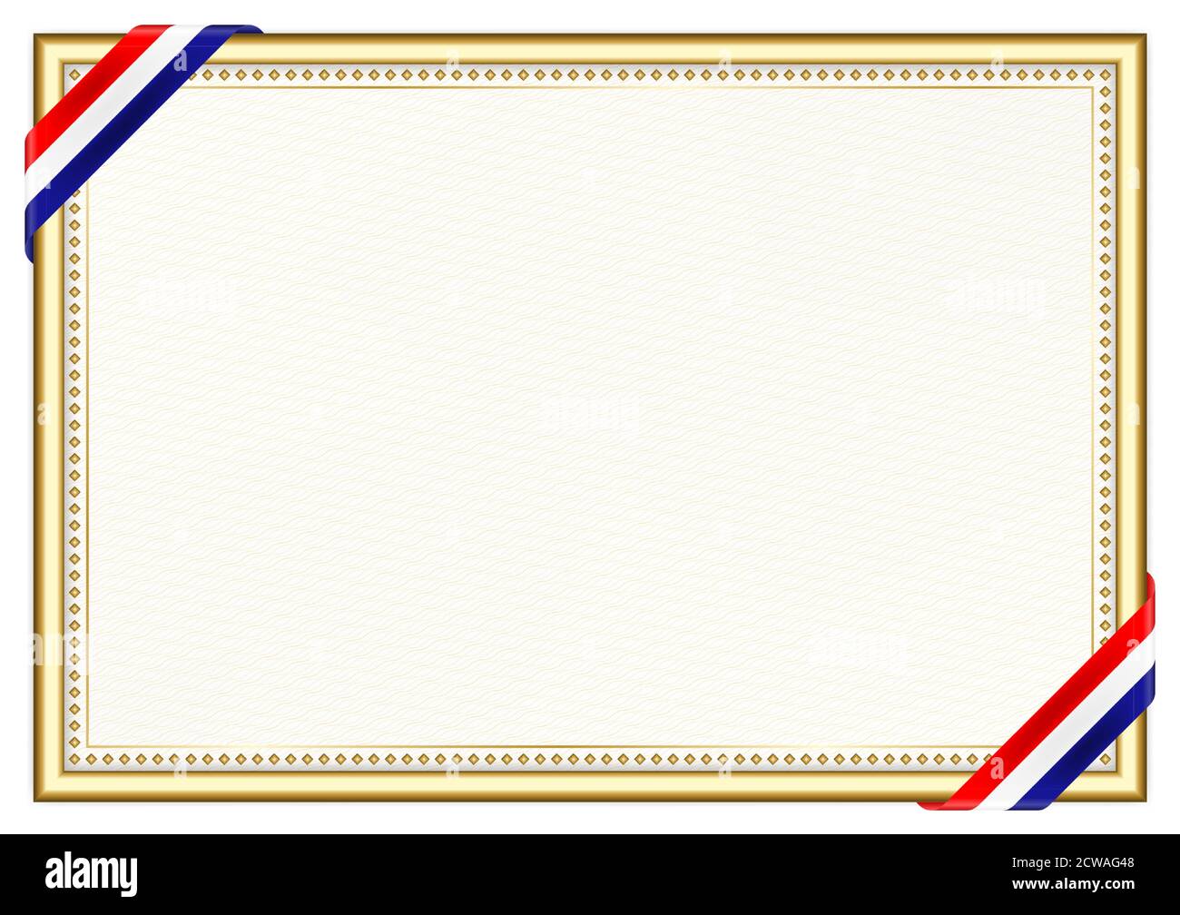 Horizontal frame and border with Croatia flag, template elements for ...