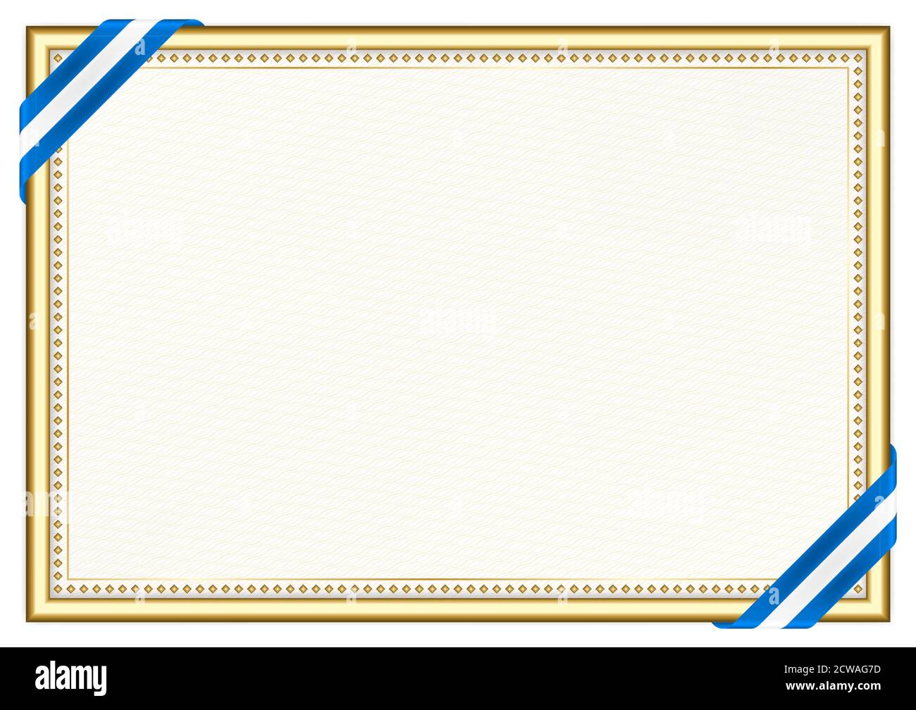 Horizontal frame and border with Honduras flag, template elements for ...