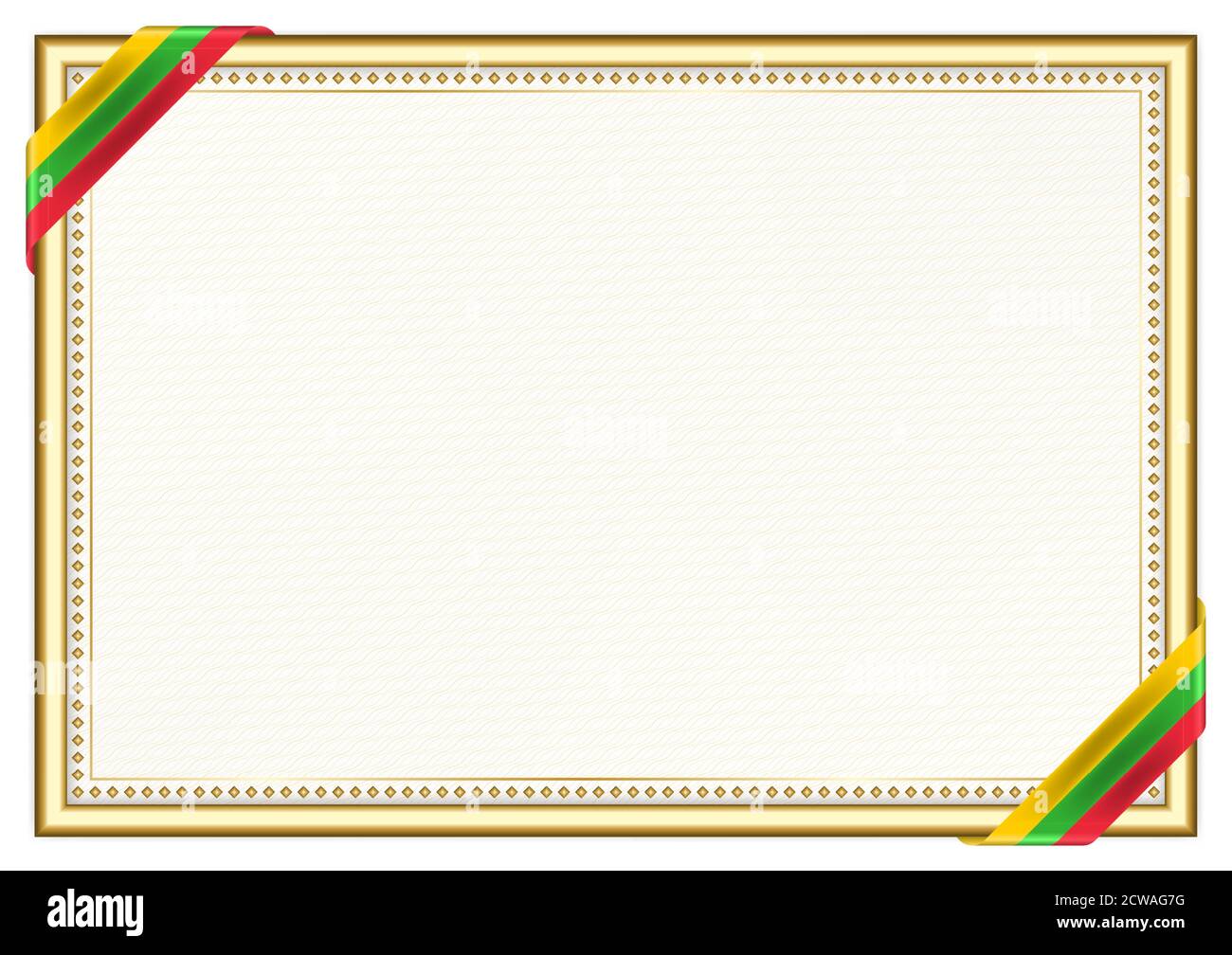 Horizontal frame and border with Myanmar flag, template elements for ...