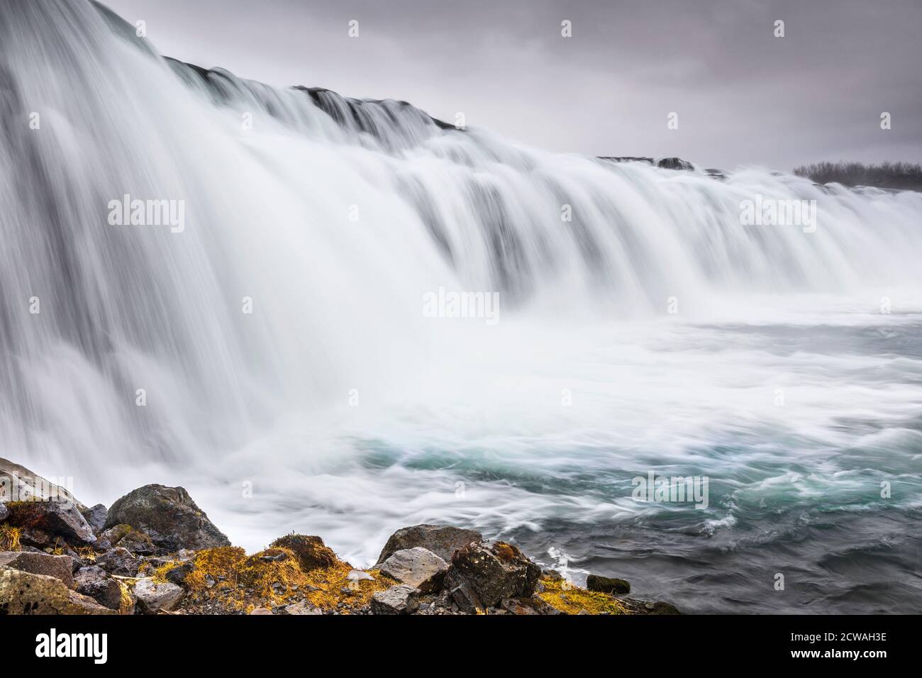 Waterfall Iceland, Faxi waterfall Stock Photo - Alamy
