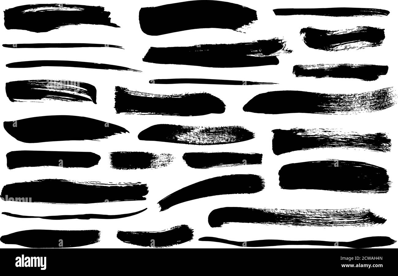 Grunge line paint strokes Stock Vector Images - Alamy