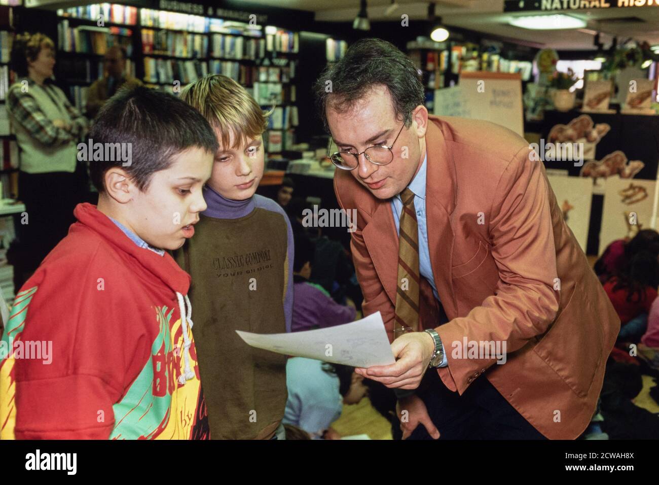Ted Dewan at the launch of his book “Inside a Whale” at Waterstones on ...