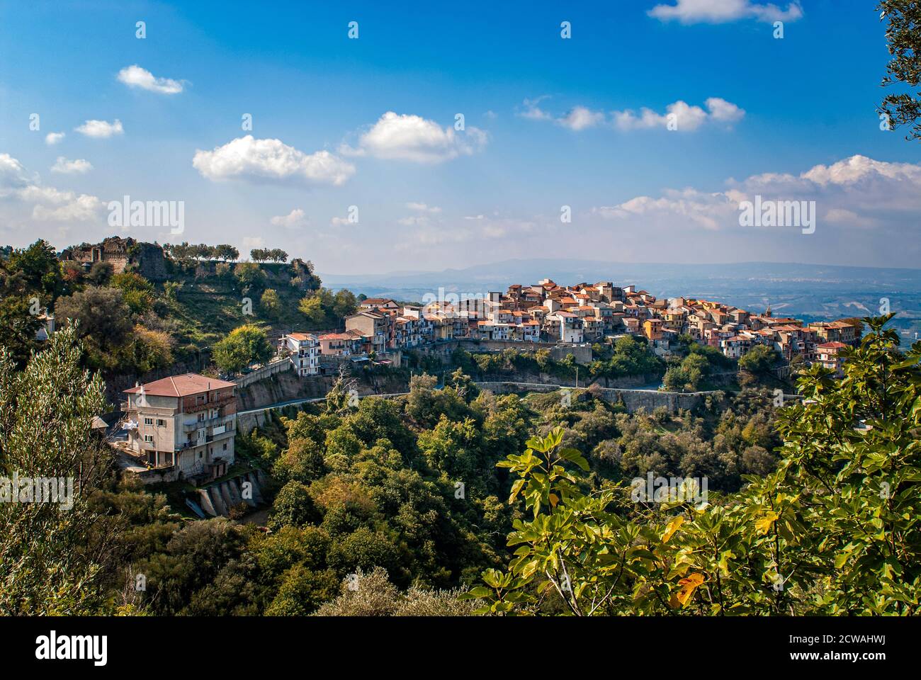 Italy Calabria Province of Vibo Valentia - Arena - panorama and Norman ...