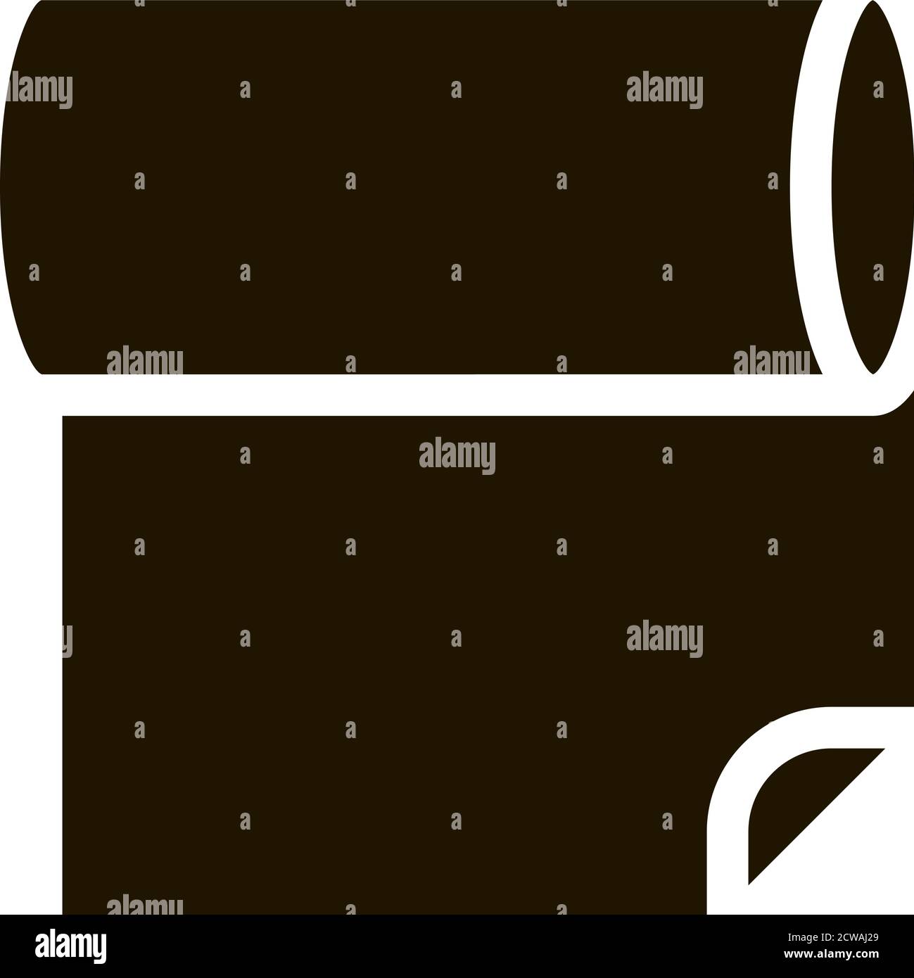 Fabric Roll Icon Vector Glyph Illustration Stock Vector Image & Art - Alamy