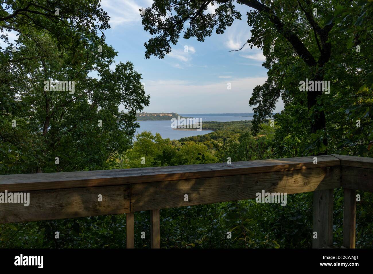 Mississippi River Scenic Overlook Stock Photo - Alamy