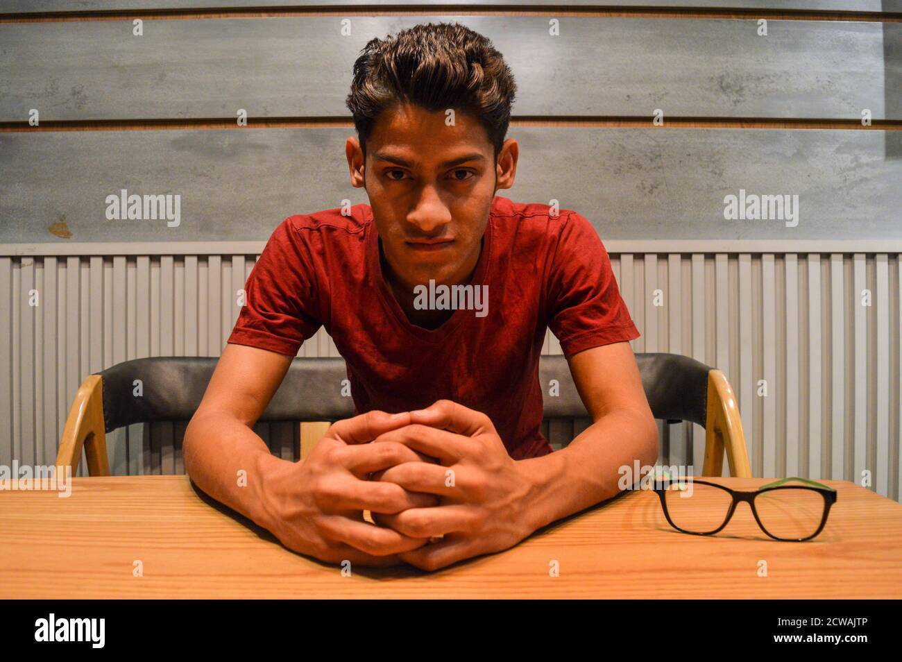 Indian boys giving poses for fashion photo shoot on studio with using ...