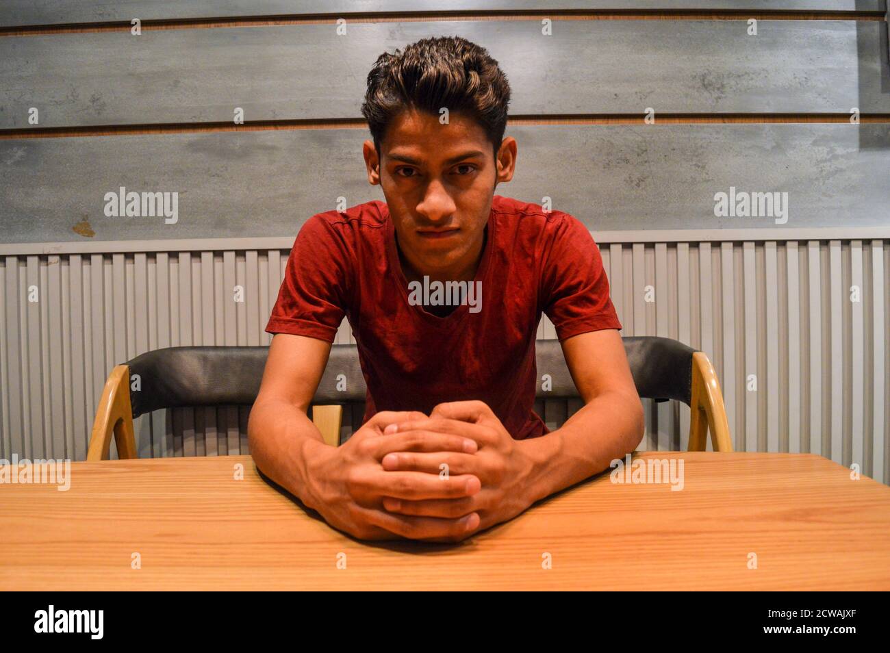 Indian boys giving poses for fashion photo shoot on studio with using ...