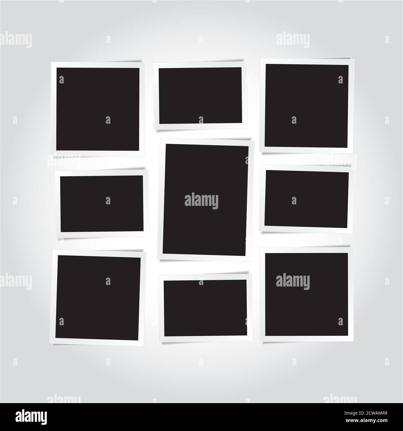 Montage of black photo frames hi-res stock photography and images - Alamy
