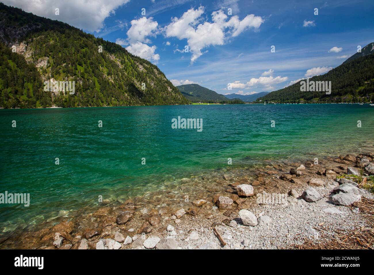 View of the Achensee, Inntal valley, Tyrol, Austria, Europe Stock Photo ...