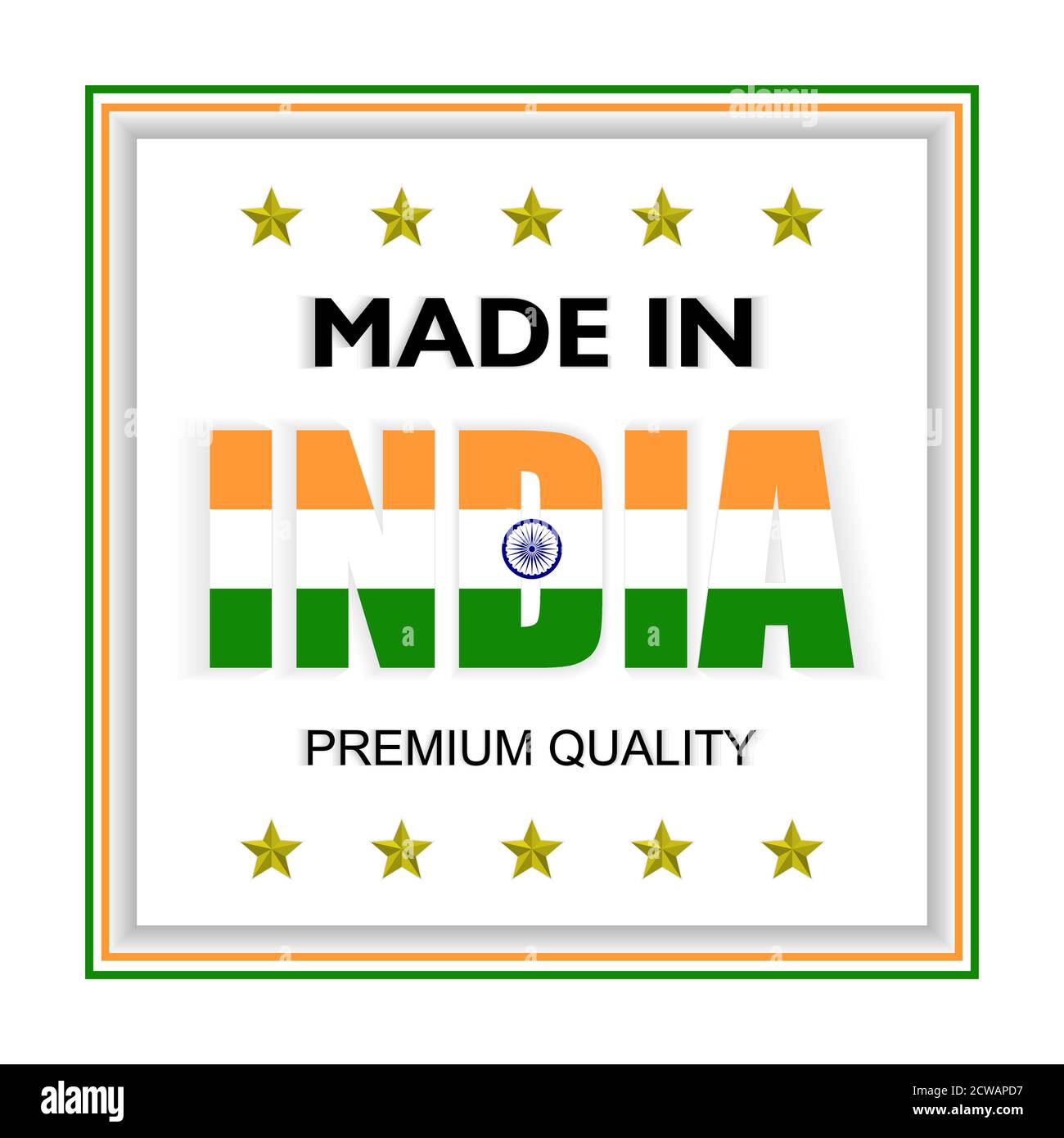 Vector illustration, Made in India, Premium Quality. Perfect for any ...