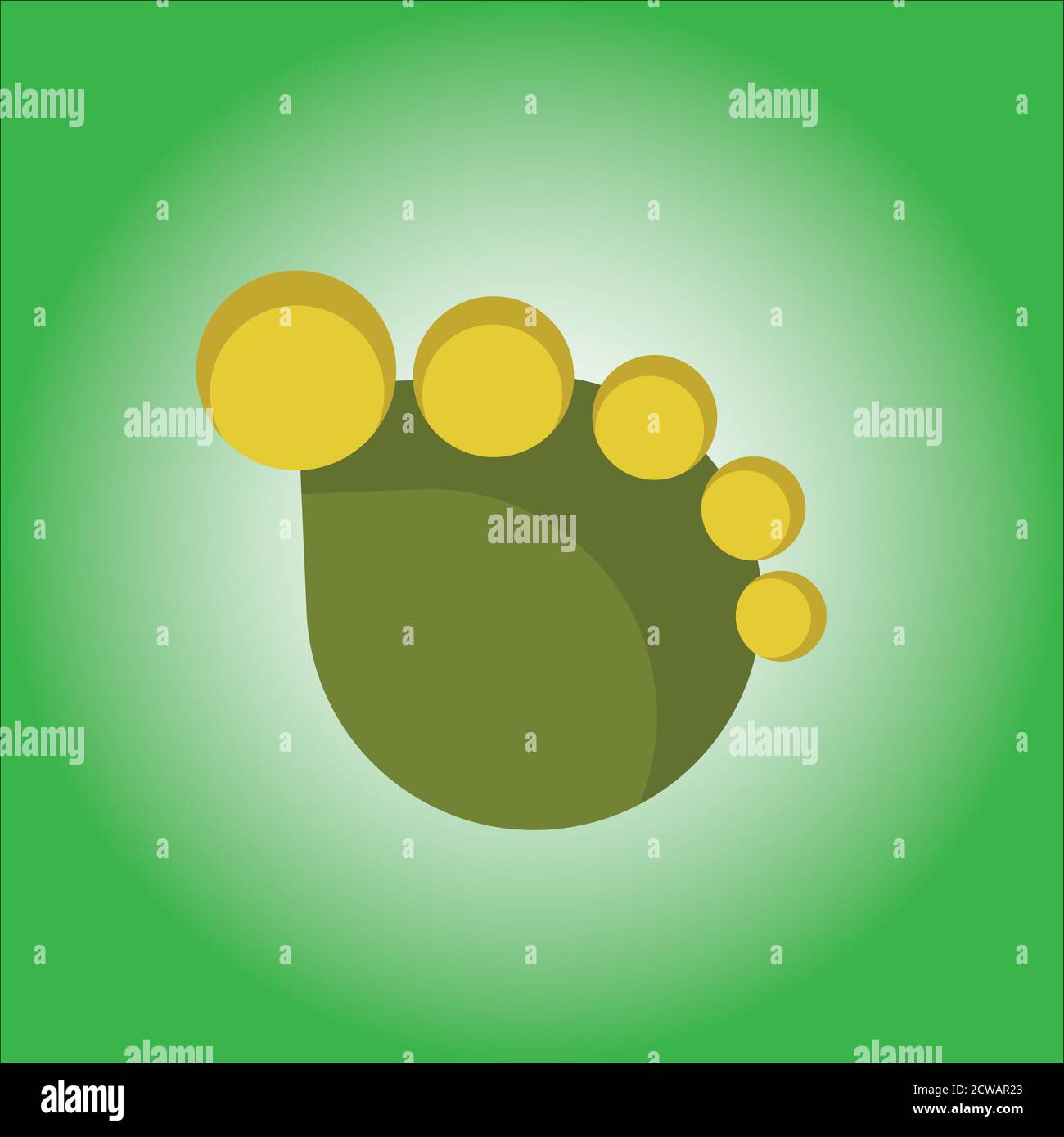 Reflexology foot illustration Stock Vector Images - Alamy