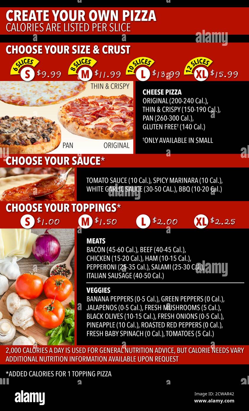 Build your own pizza hi-res stock photography and images - Alamy