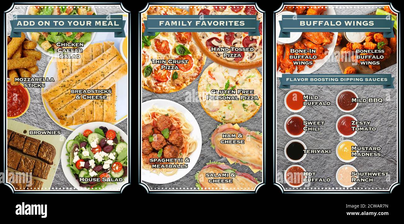 Menu labeling hi-res stock photography and images - Alamy