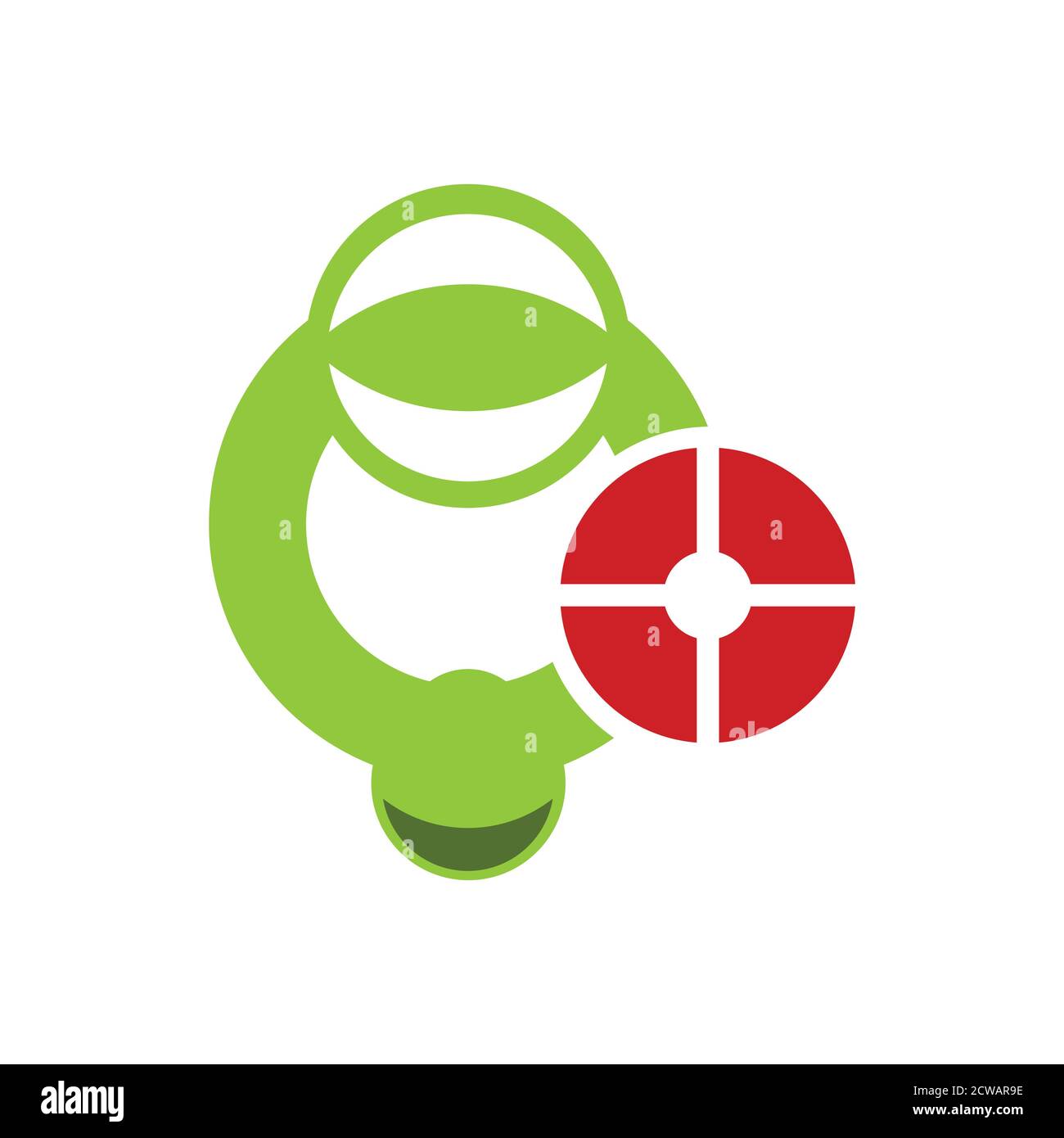 Red black color logo Stock Vector Images - Alamy