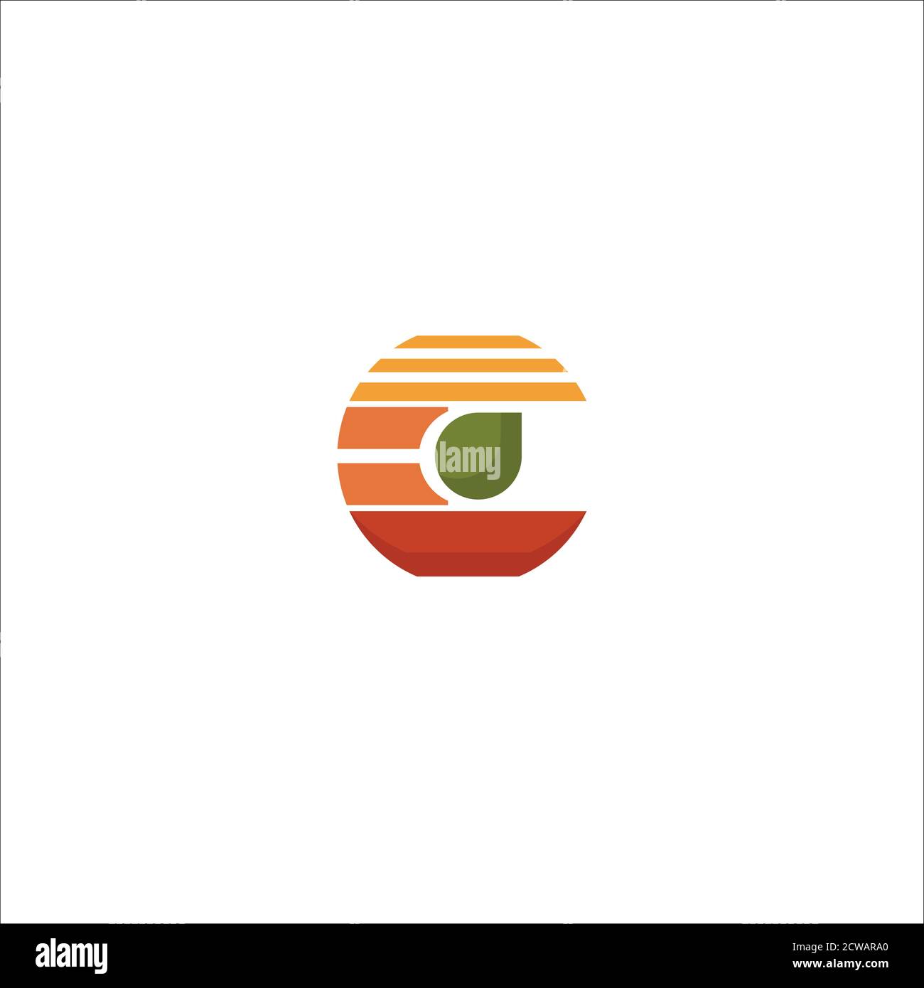 C Logo Nature for your Company Stock Vector Image & Art - Alamy