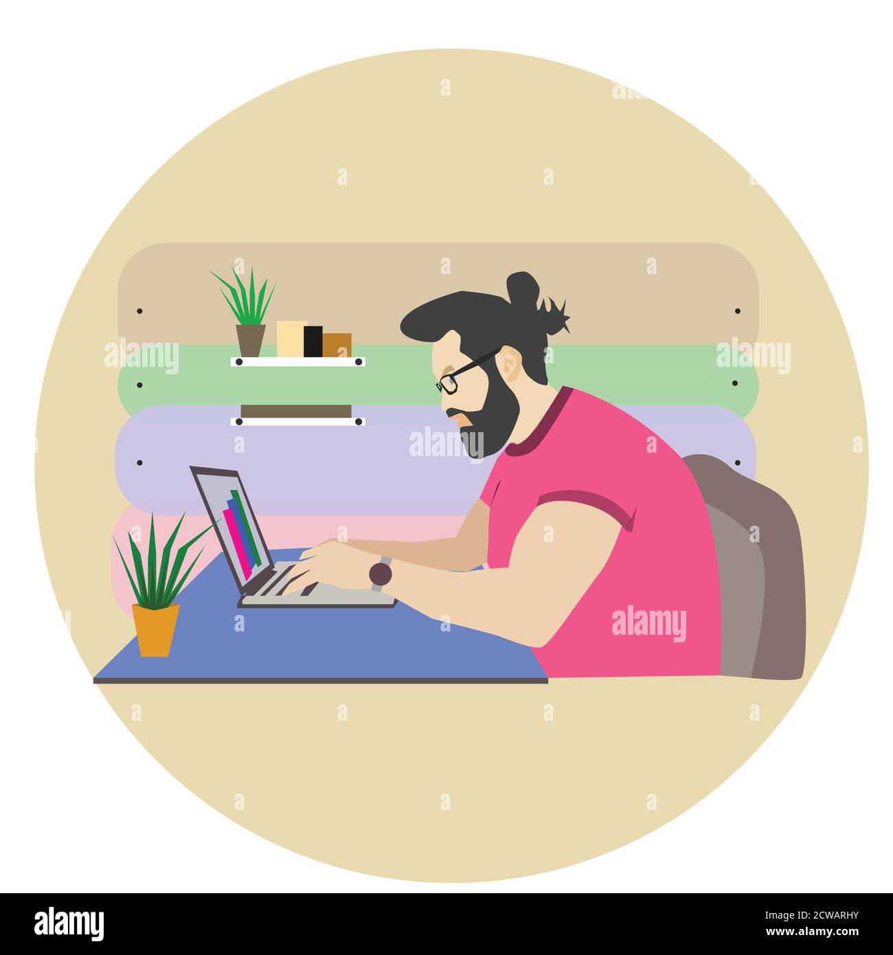 Work from home during Cut Out Stock Images & Pictures - Alamy