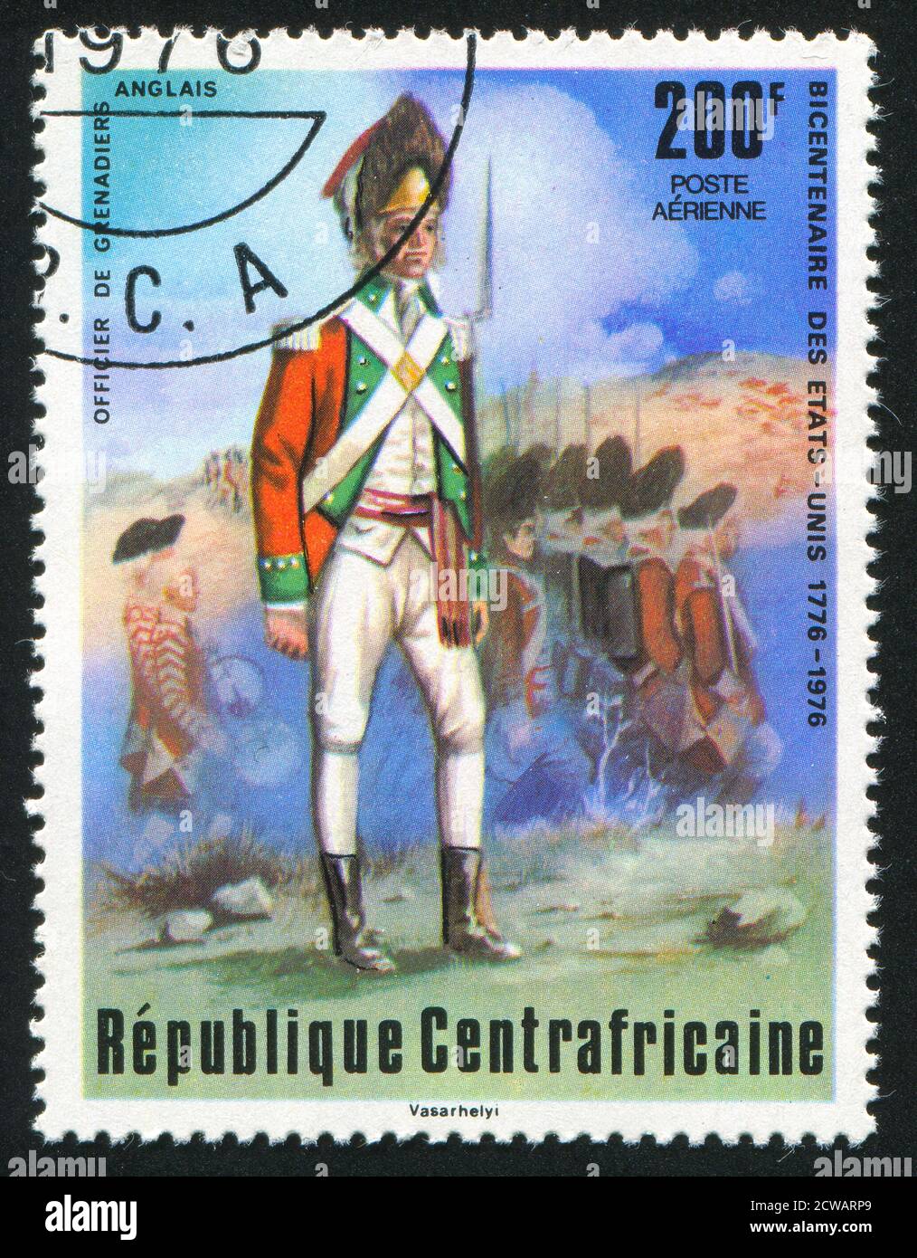 CENTRAL AFRICAN REPUBLIC - CIRCA 1976: stamp printed by Central African ...