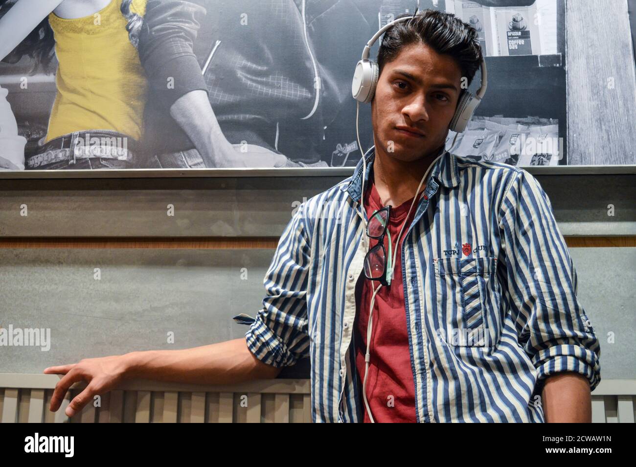 Indian boys giving poses for fashion photo shoot on studio with using ...