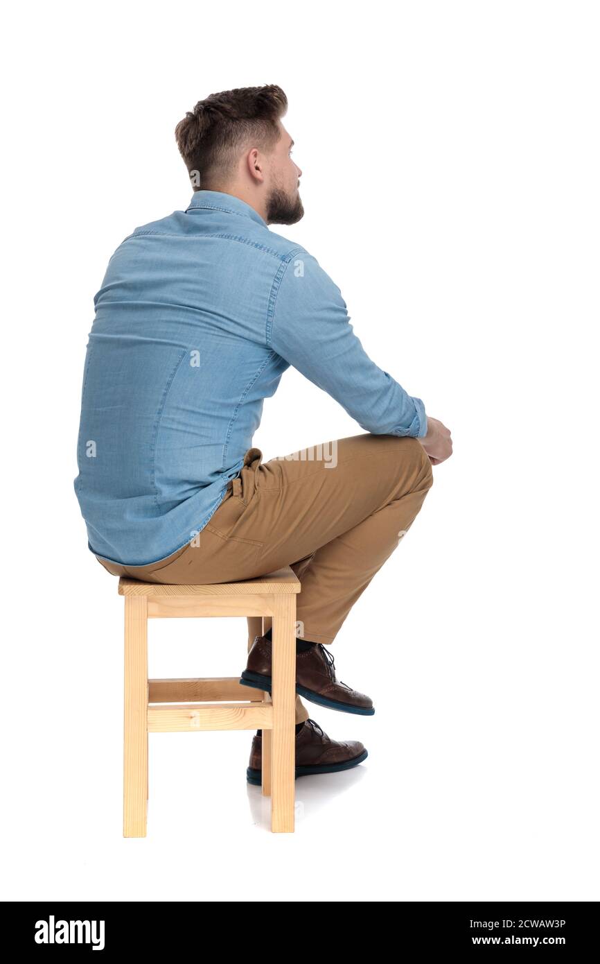 Man Sitting Back View