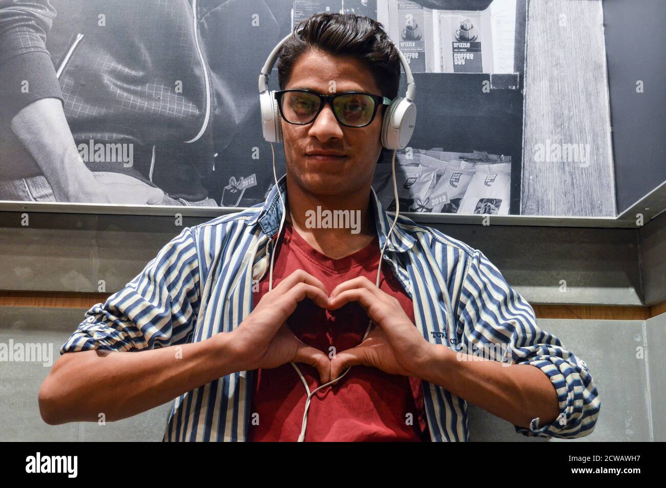 Indian boys giving poses for fashion photo shoot on studio with using ...