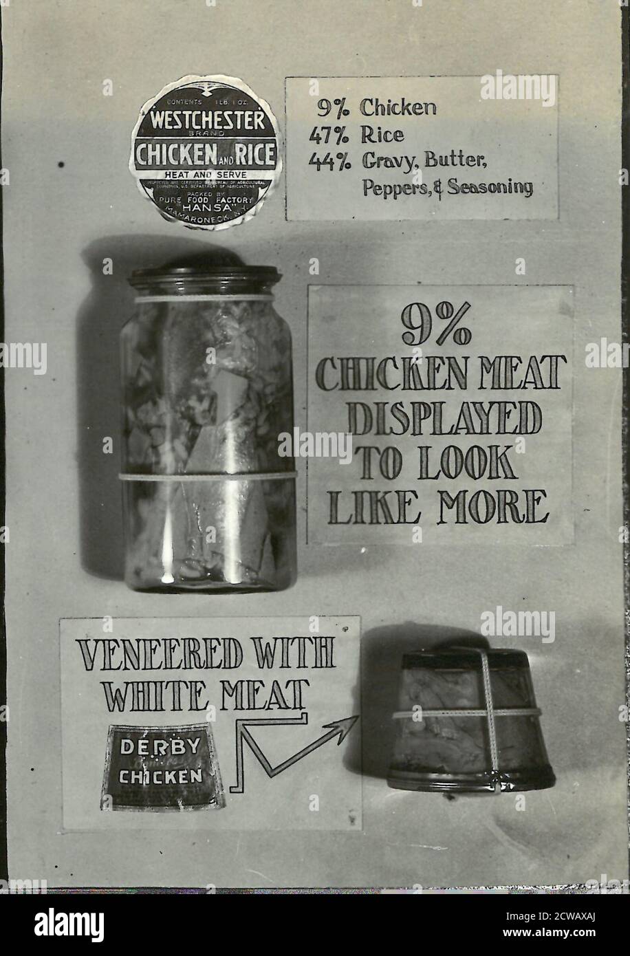 Veneered Chicken 42908836482 o Stock Photo - Alamy