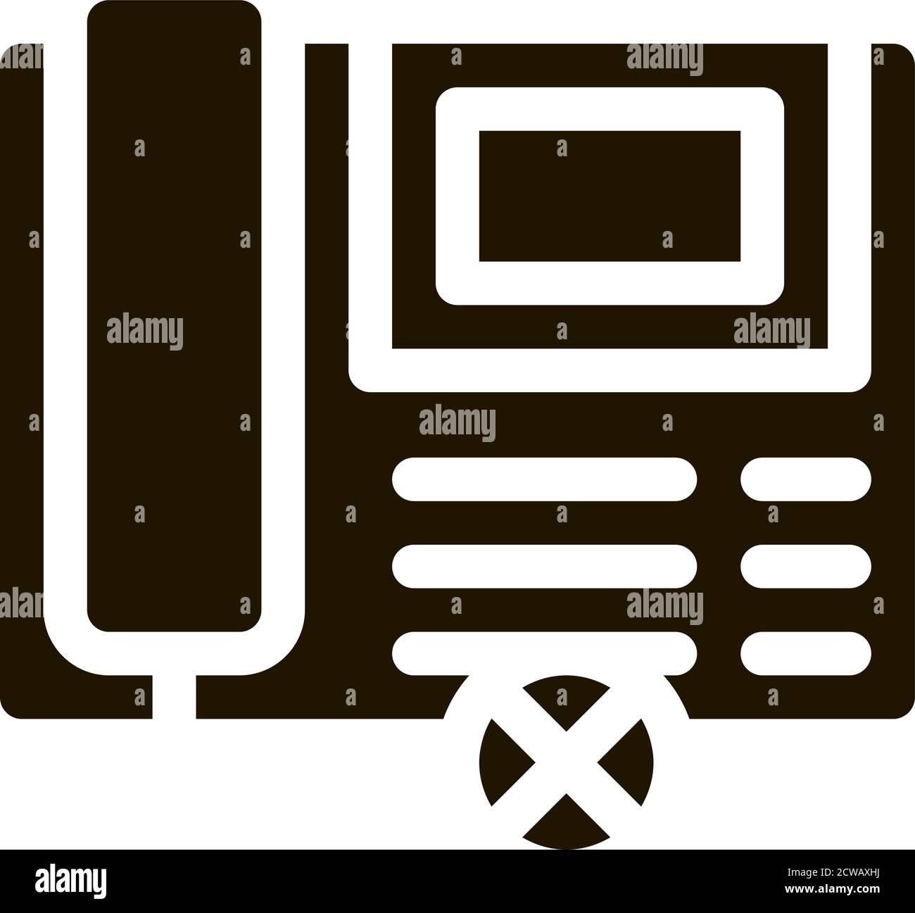 Broken telephone line Stock Vector Images - Alamy