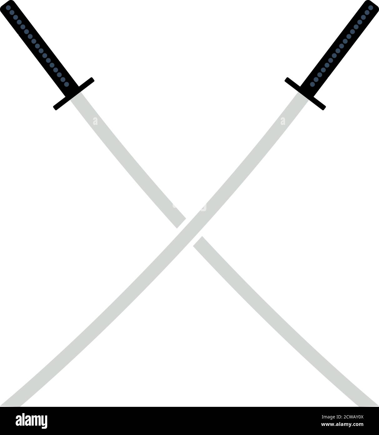 Antique Japanese Samurai Sword Stock Vector Images Alamy