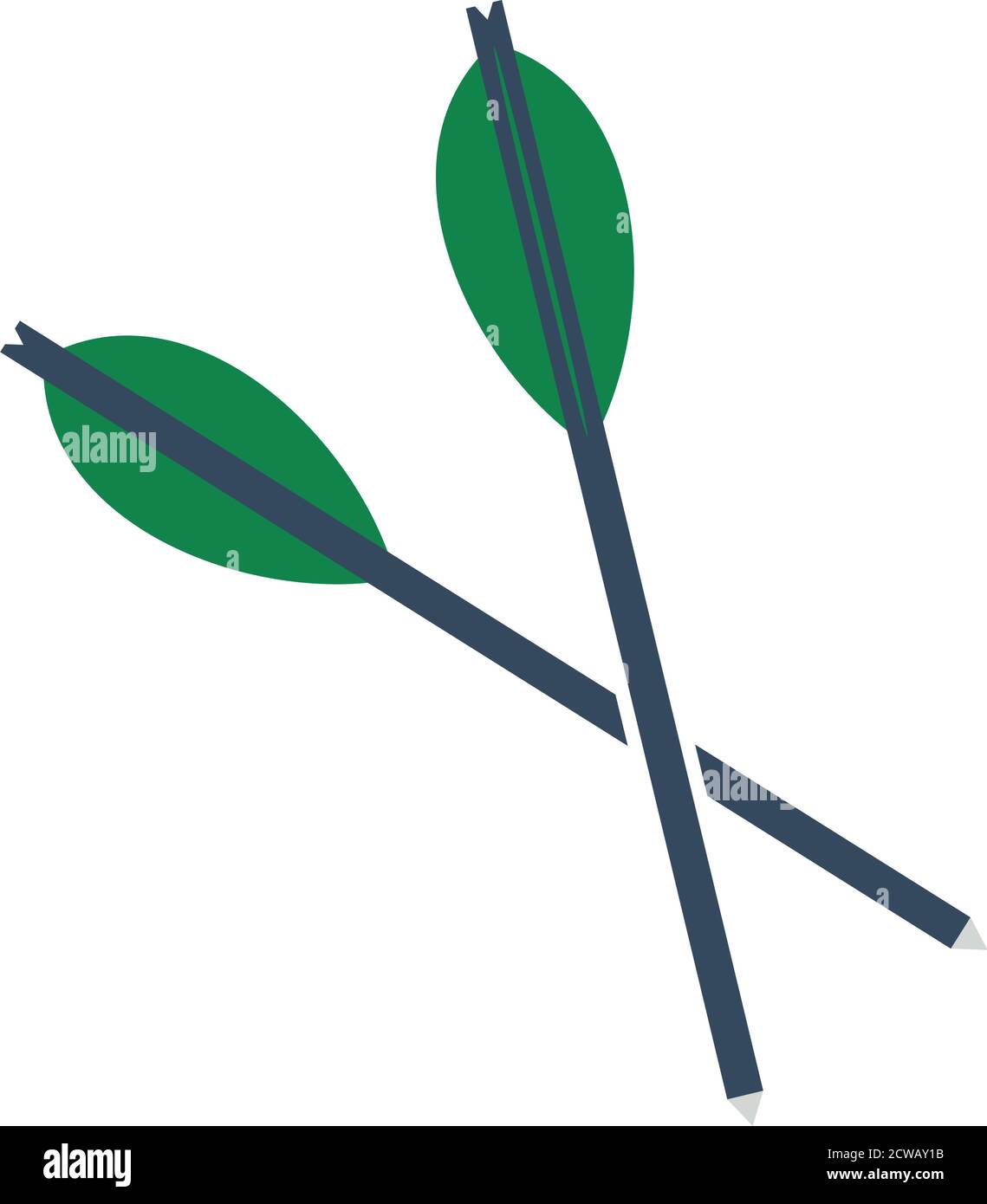 Crossbow Bolts Icon. Flat Color Design. Vector Illustration Stock ...