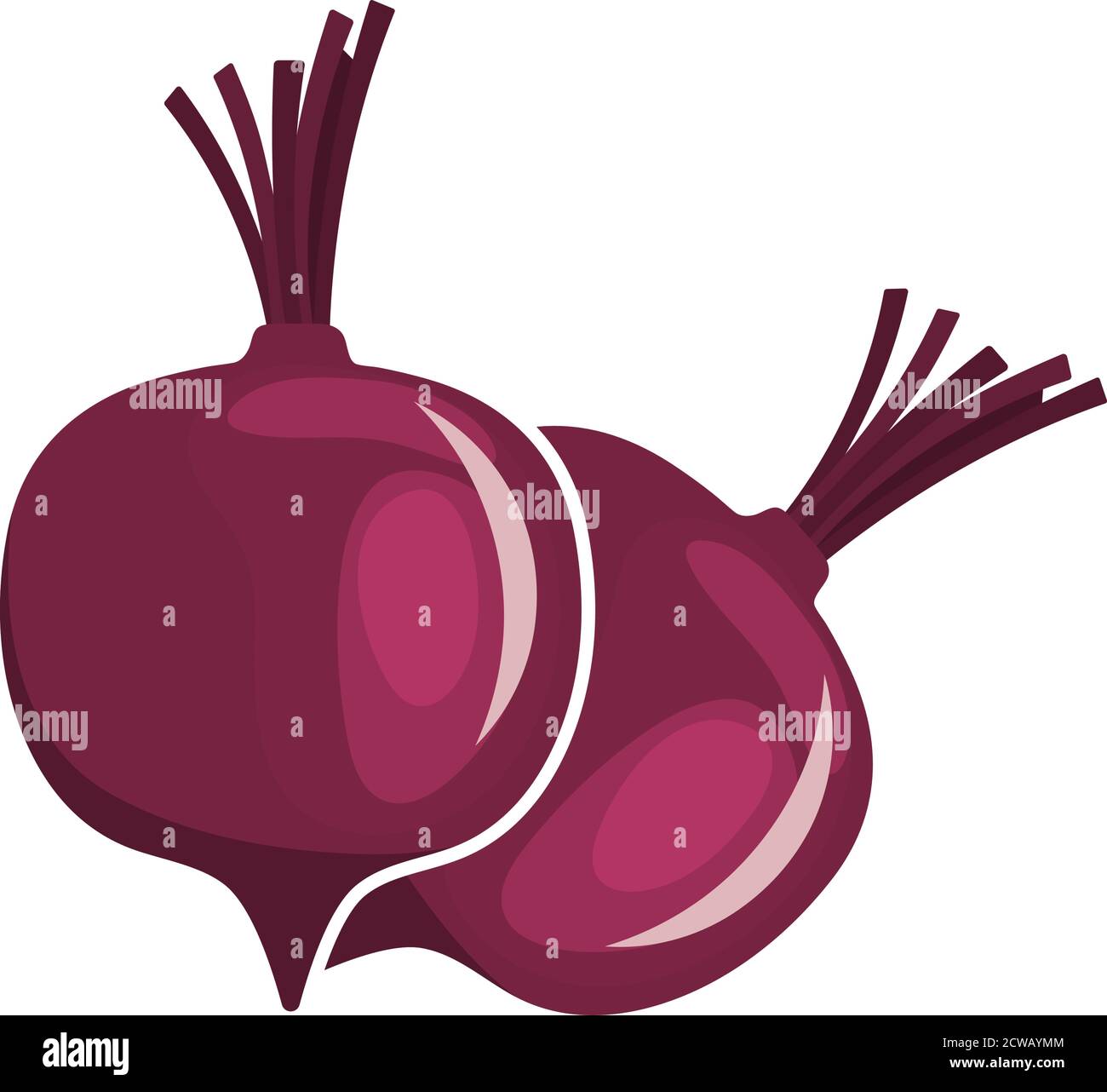 Beetroot Icon. Flat Color Design. Vector Illustration Stock Vector ...