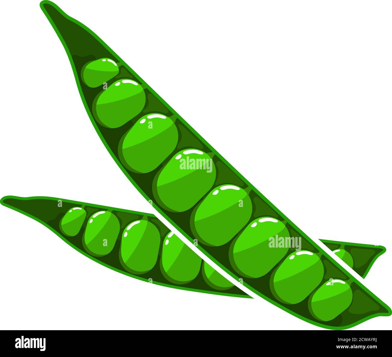 Pea logo design Cut Out Stock Images & Pictures - Alamy