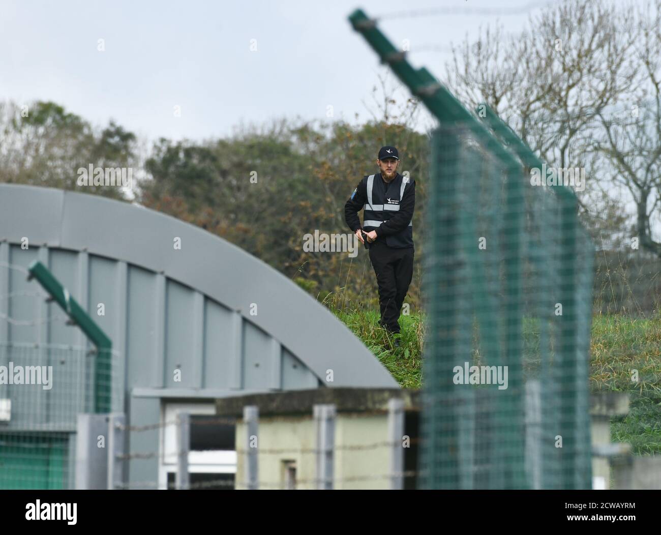Penally, Wales, Tuesday, September 23rd 2020 Security inside the ...