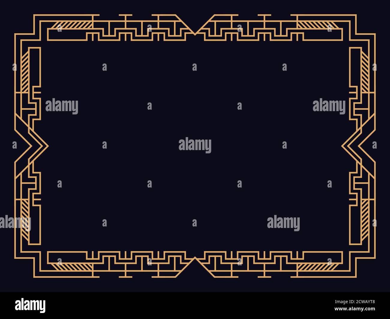 Art deco decorative frame 1930s hi-res stock photography and images - Alamy