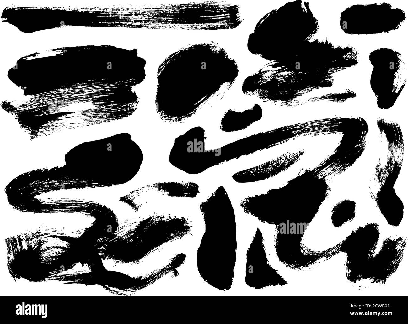 Paint stroke brush Stock Vector Images - Alamy