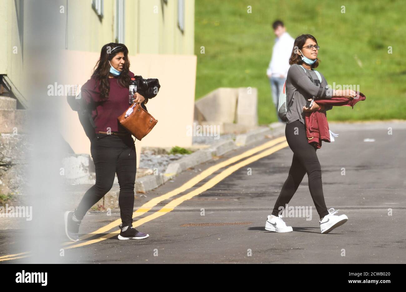 Penally, Wales, Tuesday, September 23rd 2020 Two women pictured inside ...