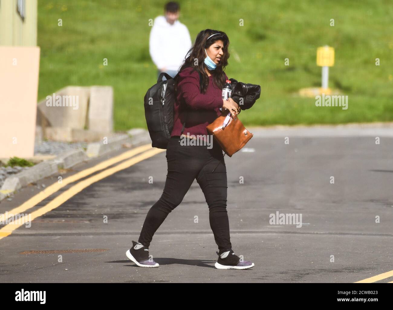 Penally, Wales, Tuesday, September 23rd 2020 Two women pictured inside ...