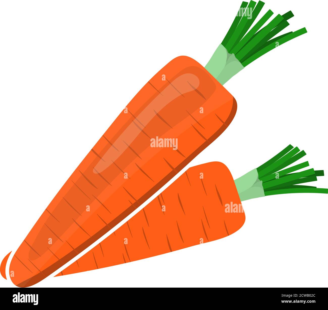 Carrot Icon. Flat Color Design. Vector Illustration Stock Vector Image ...