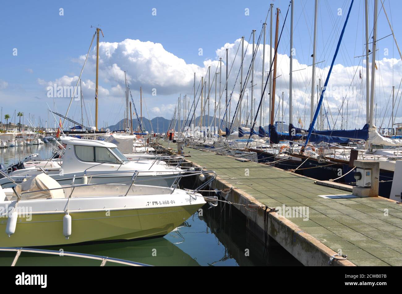 Harbour at Puerto Pollensa North Majorca Stock Photo - Alamy