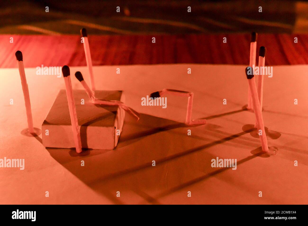 Matchstick art hi-res stock photography and images - Alamy