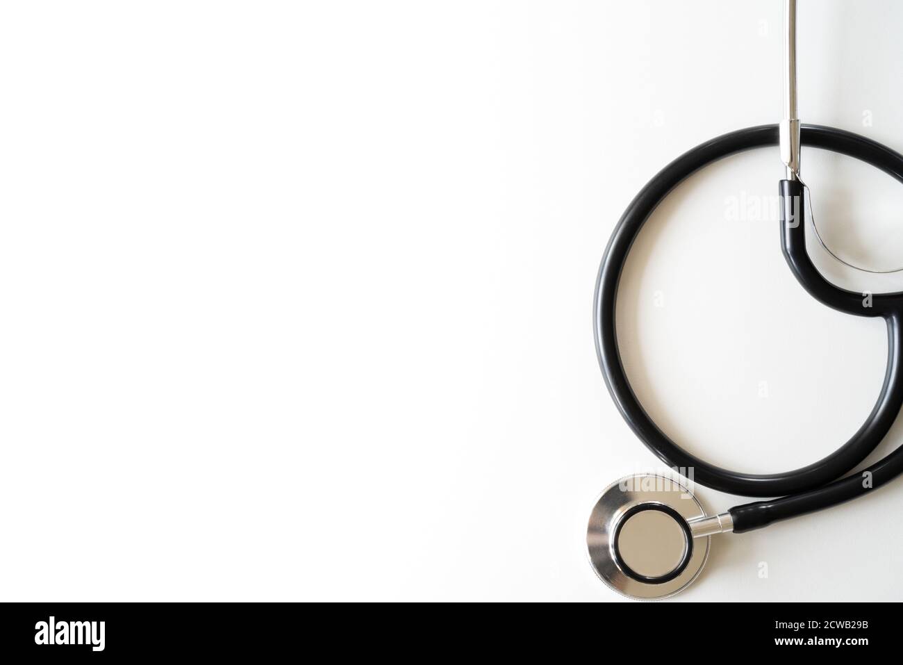 stethoscope on white background. Healthcare and medicine concept Stock ...