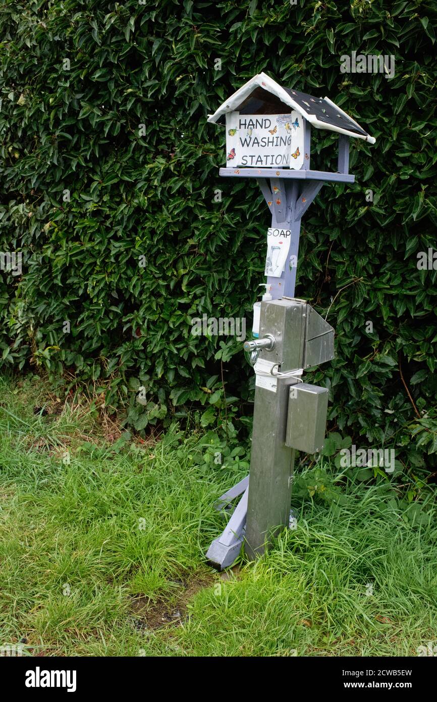 A hand washing station hi-res stock photography and images - Alamy