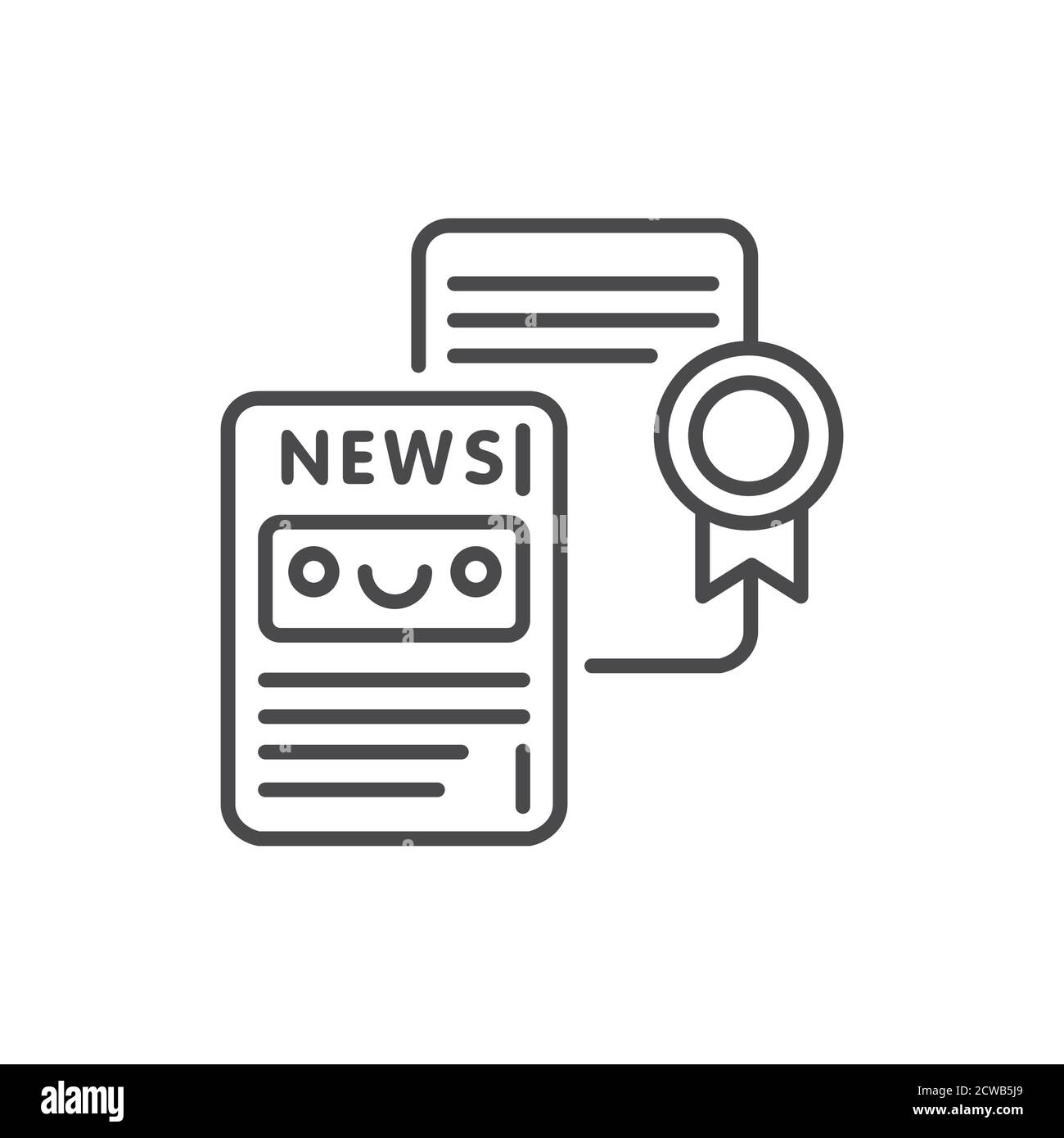 Writing press releases line black icon. Event management. Sign for web ...