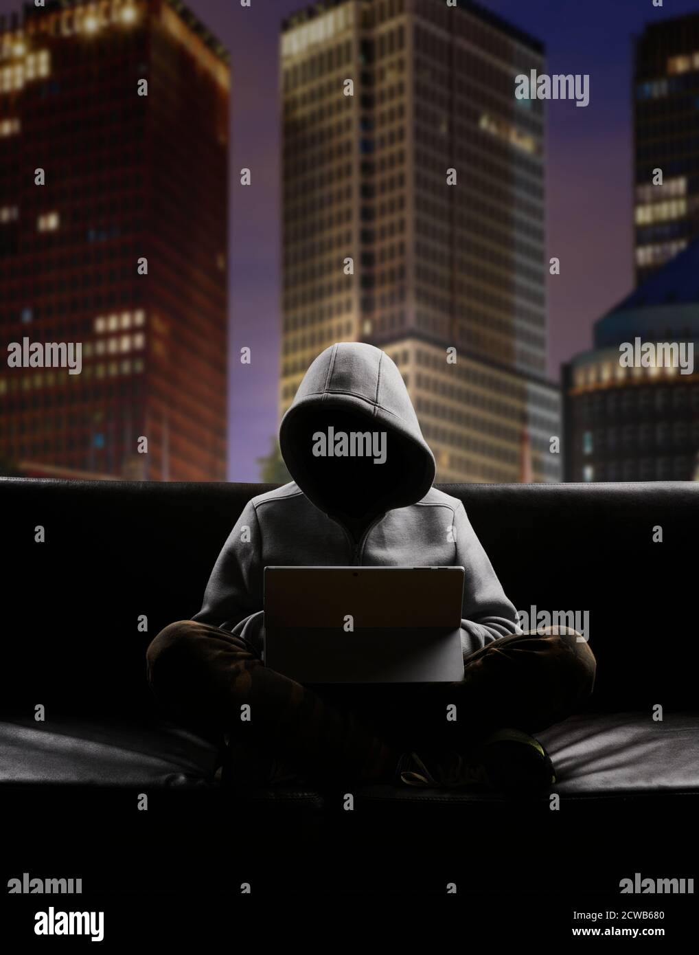 Laptop dark web behind hi-res stock photography and images - Alamy