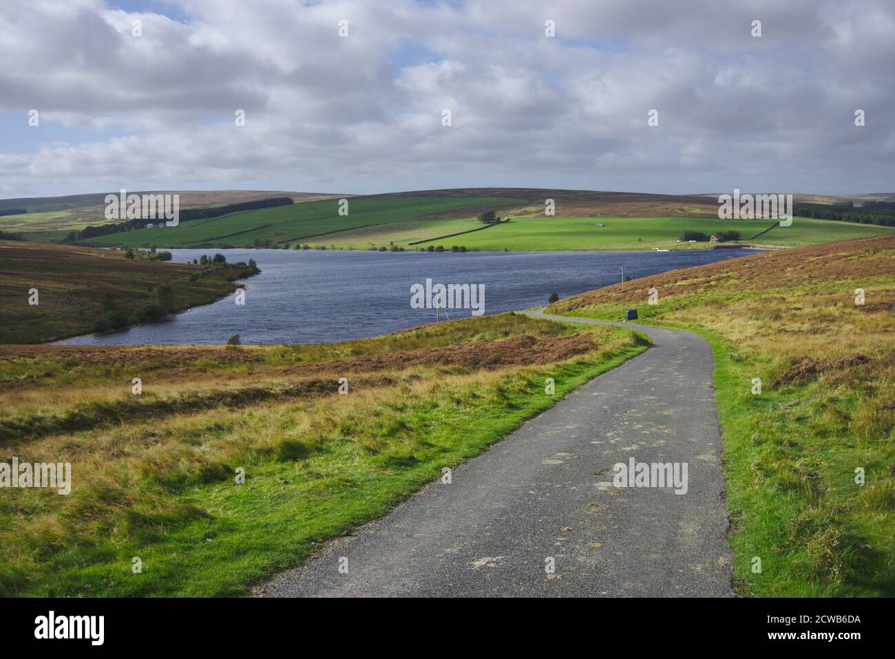 View north towards Watch Water reservoir near Longformacus ...