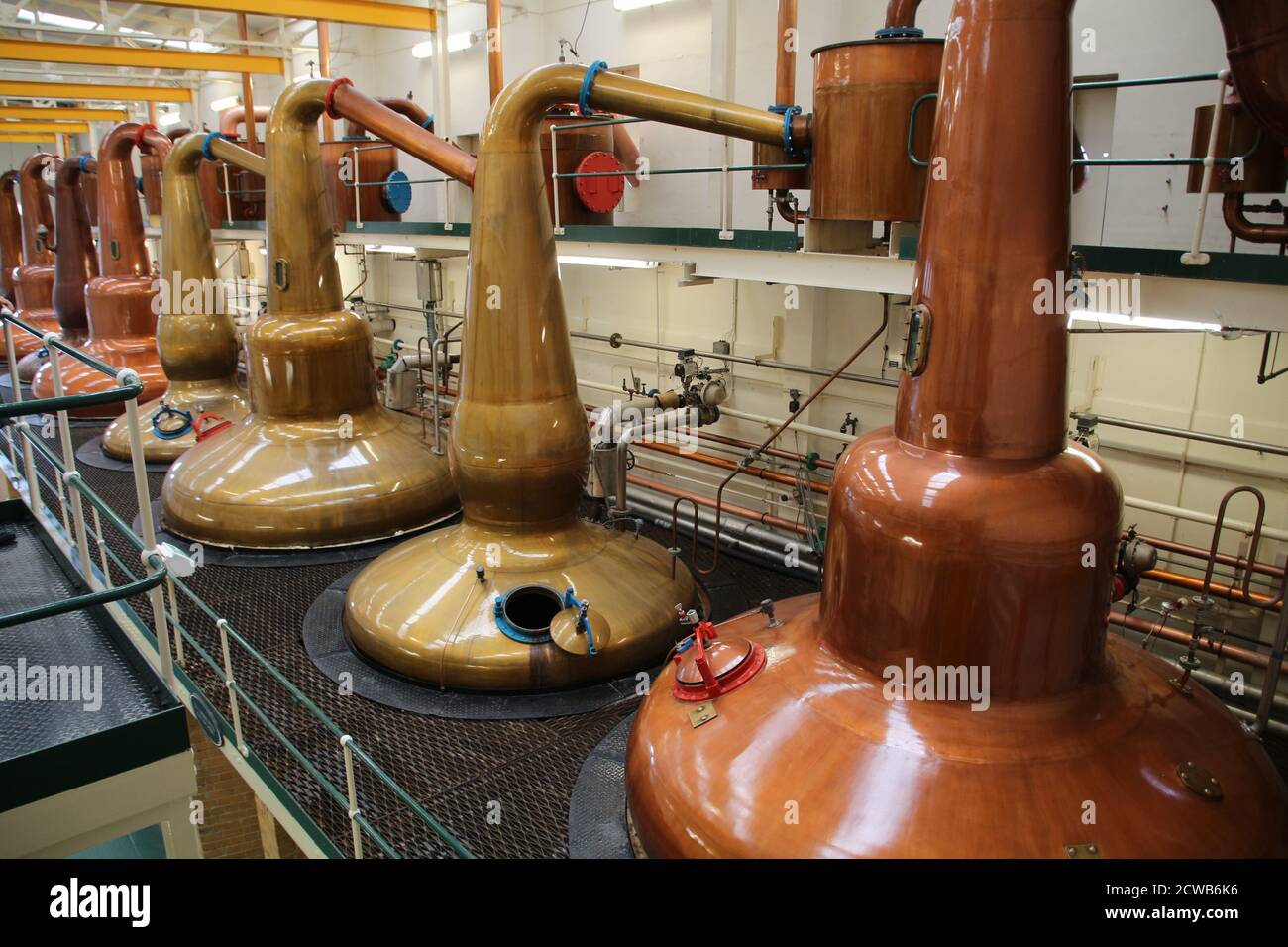 In a whiskey distillery, Scotland Stock Photo - Alamy