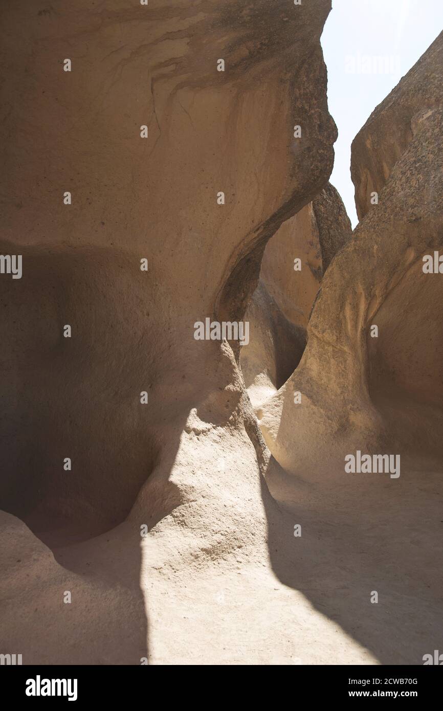 Trending background - rocks with rays of light and shadows Stock Photo ...