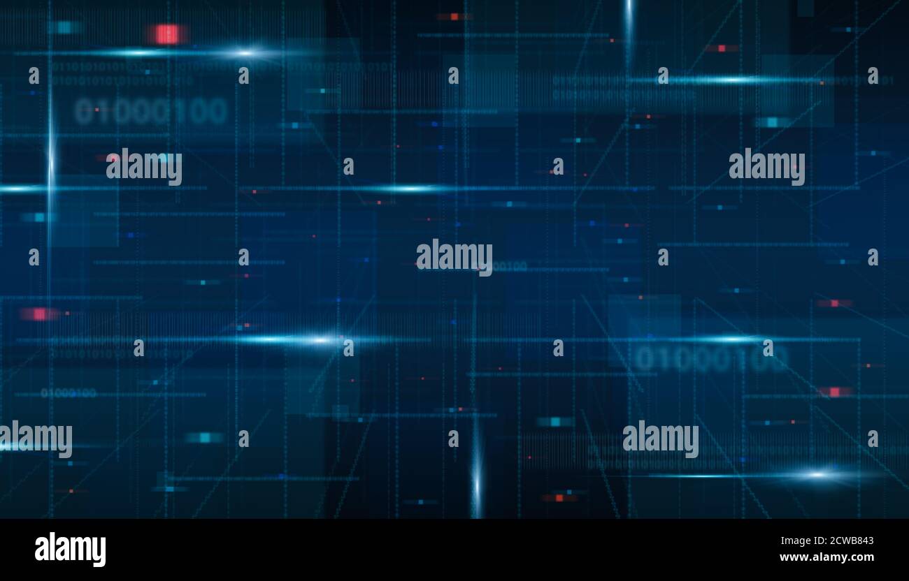 Creative Technological Binary Code Background With Abstract Fading ...